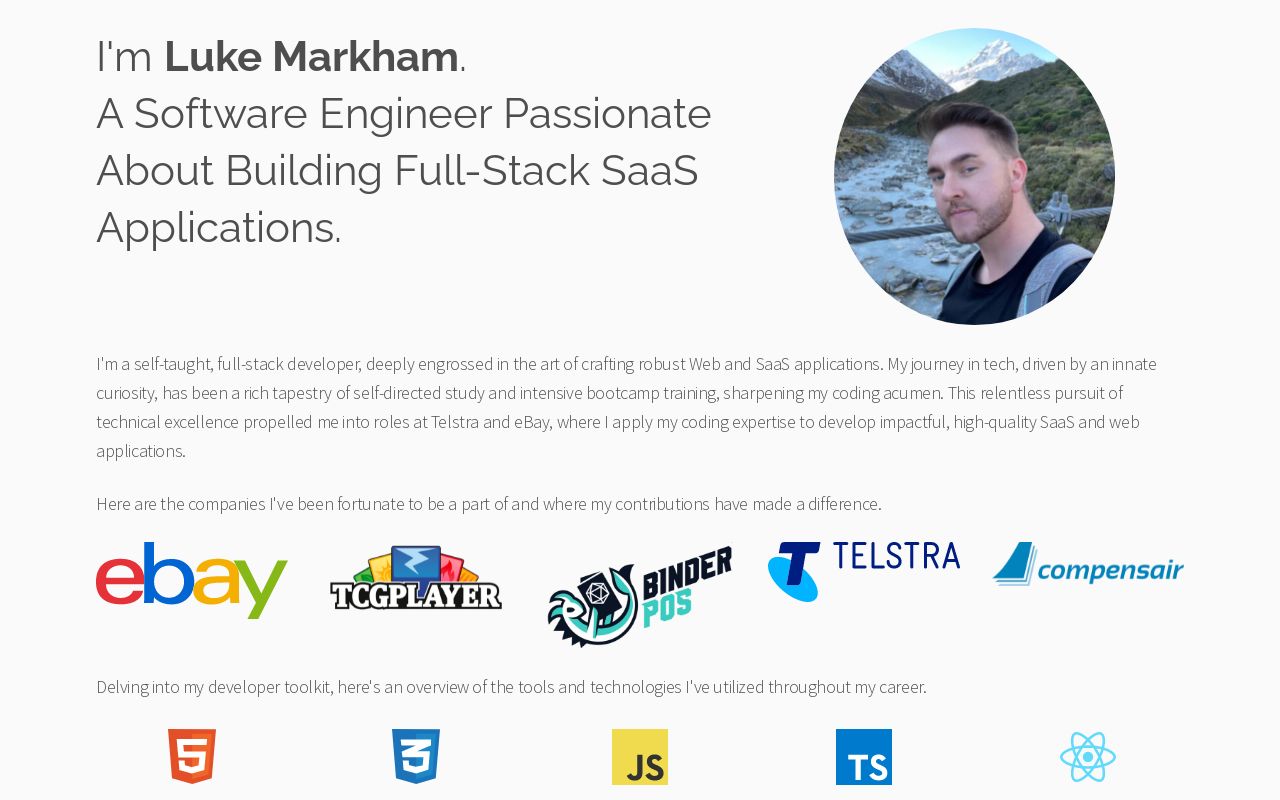 Luke Markham | Software Engineer